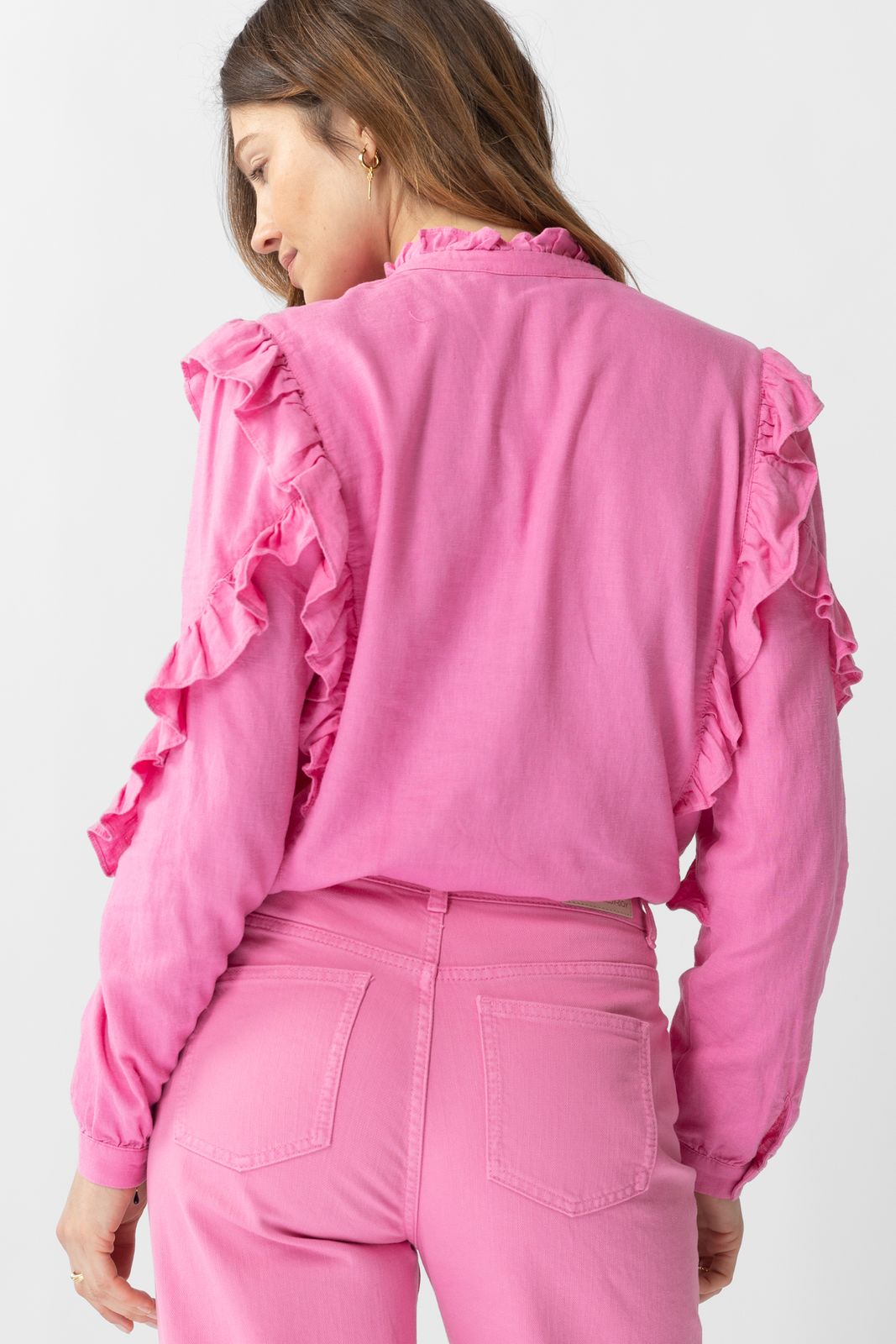 Roze blouse met ruffles - Dames | Sissy-Boy Roze blouse met ruffles - Dames | Sissy-Boy