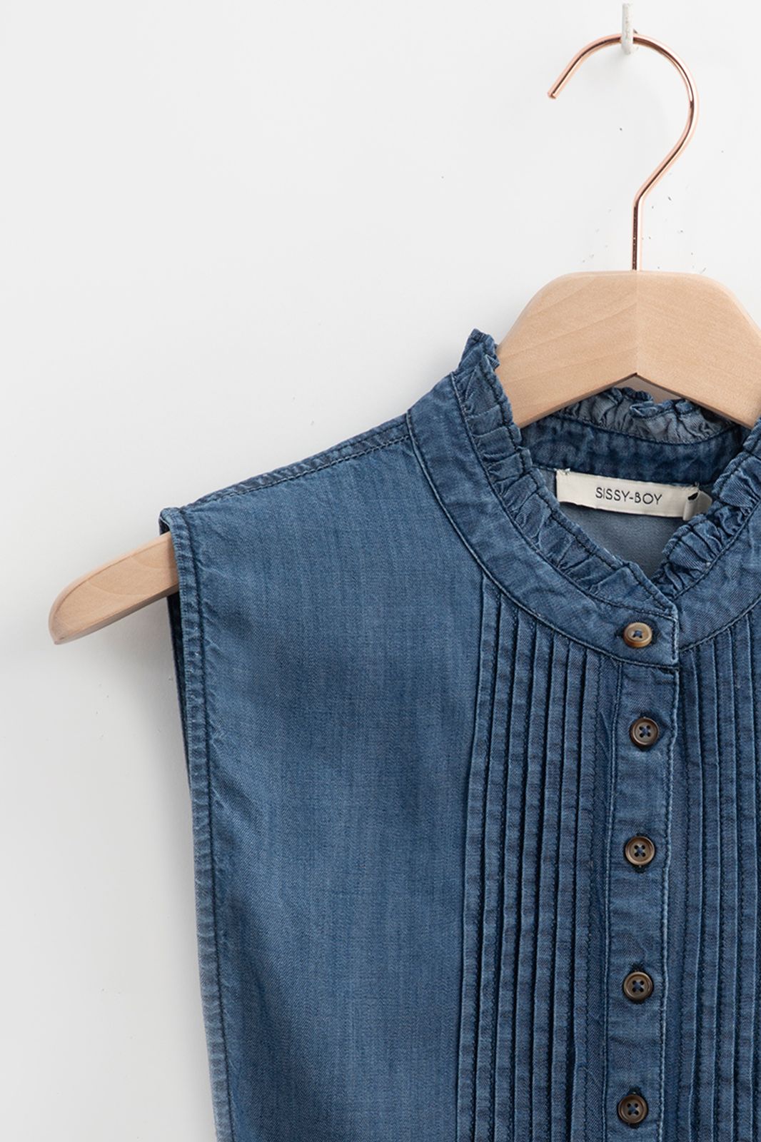 Denim kraagje met ruffles - Dames | Sissy-Boy Denim kraagje met ruffles - Dames | Sissy-Boy