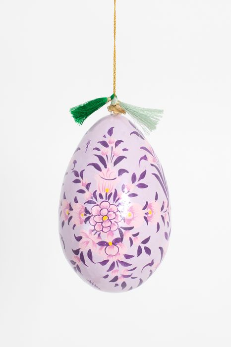 Paarse papier maché paasei met bloemenprint - Homeland | Sissy-Boy